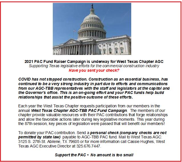 West Texas AGC - West Texas Chapter of Associated General Contractors